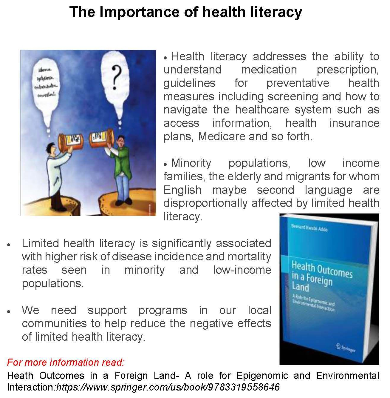 The importance of health literacy | Epigenovix Diagnostics